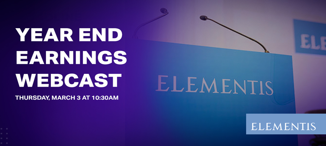 Elementis 2021 Full Year Results Presentation | Elementis Global